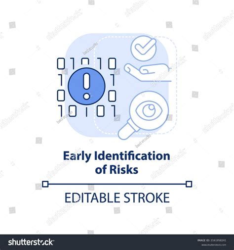 Early Identification Risks Light Blue Concept Stock Vector Royalty Free 2161958241 Shutterstock