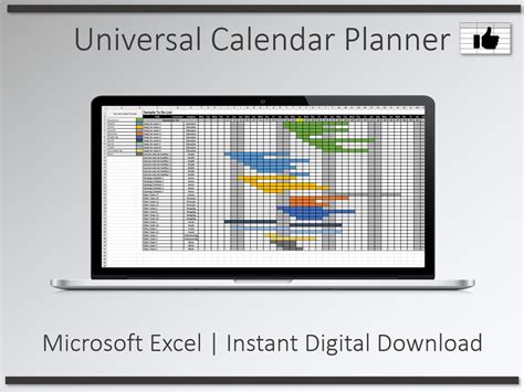 Calendar Planner Excel Template Calendar Excel Template Planner Excel Template Weekly Monthly