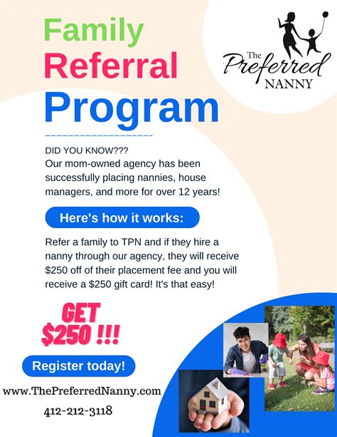 Referral Program The Preferred Nanny
