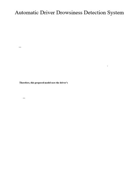 Ai Powered Driver Drowsiness Detection Pdf Relay Arduino