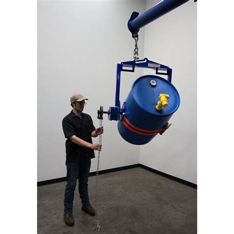 Vestil Carrier And Rotator 55 Gallon Steel Drum Lifter 800 Lb Load