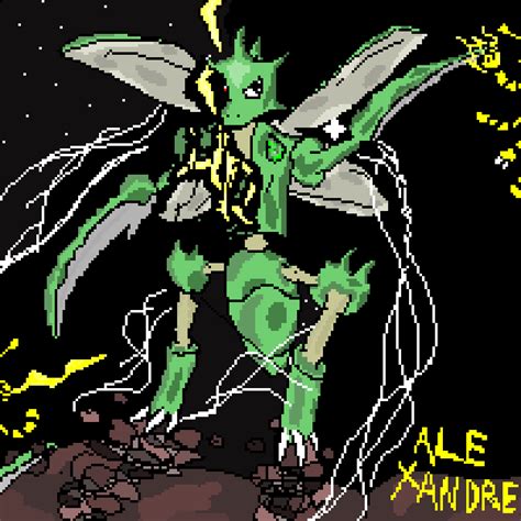 Pixel Art Scyther Vs Electabuzz R Pokemonart