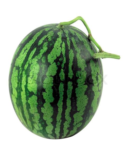 Frische Süße Wassermelone Isoliert Auf Stock Bild Colourbox