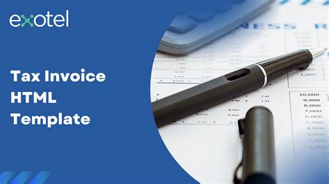Tax Invoice HTML Template