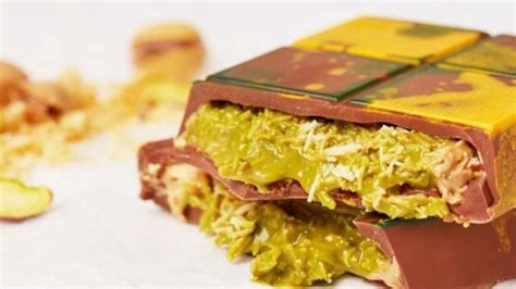 Containing Kunafa And Pistachio Dubai Chocolate Viral Offering Unusual