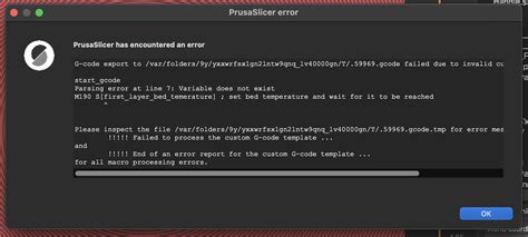 Start G Code Cannot Resolve Temperature Variables · Issue 10467 · Prusa3dprusaslicer · Github