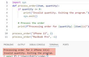 How To Exit A Function In Python