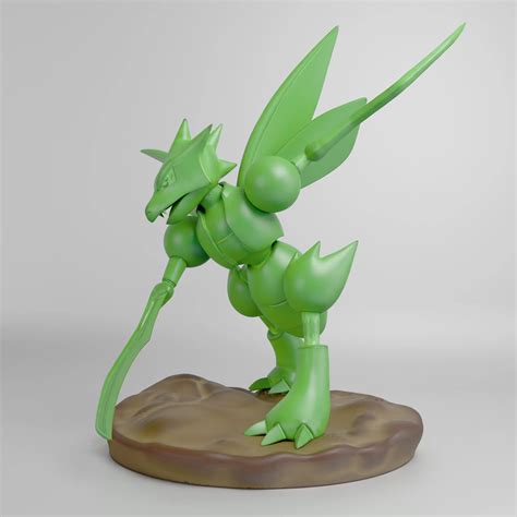 3d Printer Files 3mf File Scyther Pokemon Fan Art Figure Creality