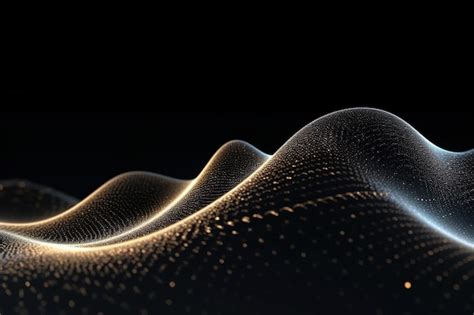 Premium AI Image Abstract Wave Of Particles