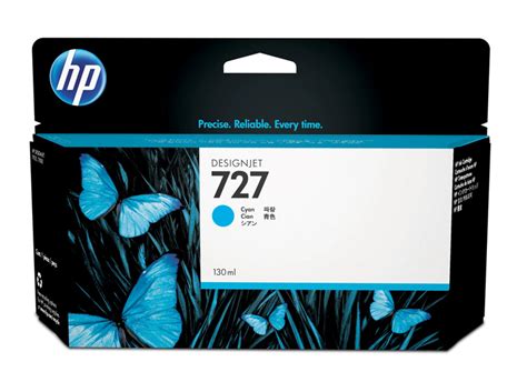 Hp 727 130 Ml Cyan Designjet Ink Cartridge B3p19a Rapids Reproductions