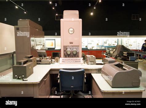1959 ferranti pegasus computer in the science museum london uk stock