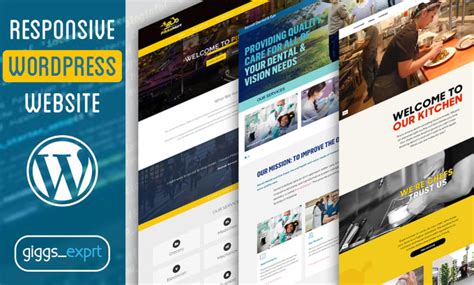 Create A Responsive Wordpress Website From Scratch By Giggs Exprt Fiverr