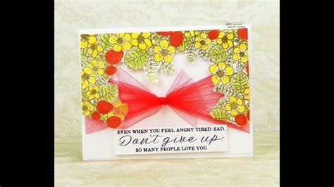 Unity Quick Tip Fussy Cut Strawberry Border With Colored Pencil