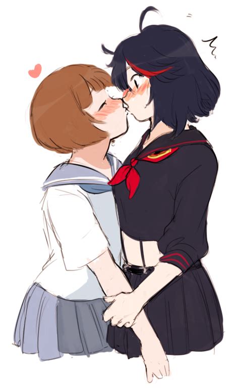 Matoi Ryuuko Senketsu And Mankanshoku Mako Kill La Kill Drawn By
