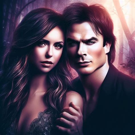 Damon And Elena The Vampire Diares Místico