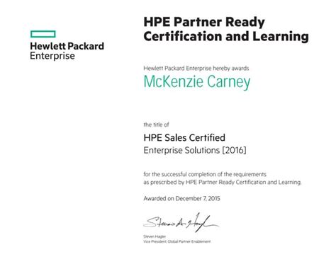 Hpe Certification Pdf