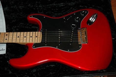Image Result For Red Strat Black Pickguard With Images Fender