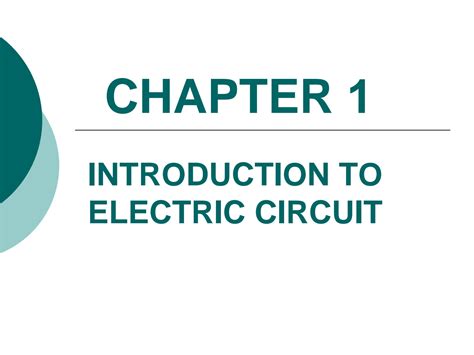 SOLUTION: Chapter 1 introduction to electrical circuits - Studypool