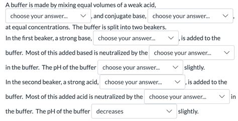 a buffer is made by mixing equal volumes of a weak