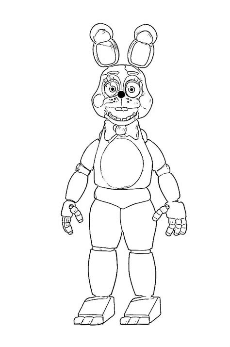 Скачать картинку РАСКРАСКИ ФНАФ 2 РАСПЕЧАТАТЬ №73