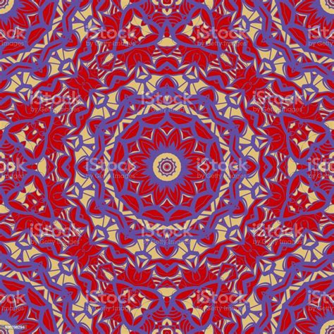 기하학적 색 장식 인쇄 직물을 위한 디자인 패턴 두건 벡터 일러스트 레이 션 꽃 식물에 대한 스톡 벡터 아트 및 기타 이미지