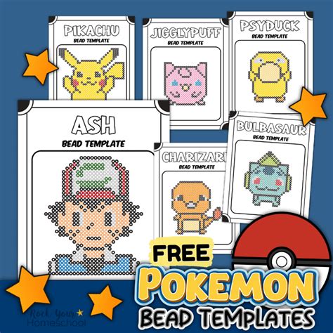 Pokemon Perler Template