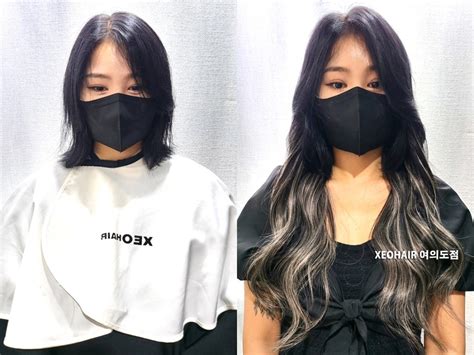 1mm 초슬림 땋기 붙임머리 여의도 미용실 제오헤어