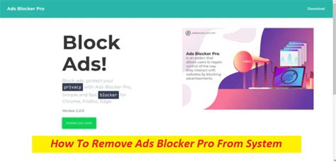 How To Remove Ads Blocker Pro From System Malware Guide