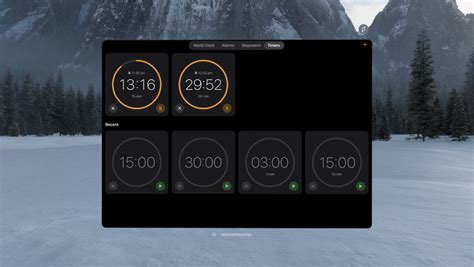 Use the Clock app on Apple Vision Pro – Apple Support (AU)