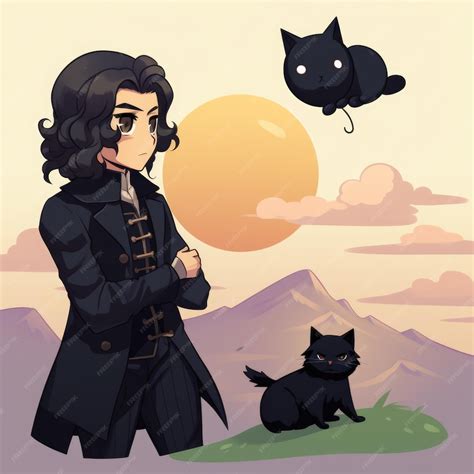 Premium Ai Image Heathcliff Wuthering Heights Cartoon Character