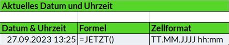 Aktuelles Datum Und Uhrzeit Excelhero
