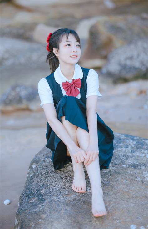 Jk私影，海边玩耍的一天 次元岛