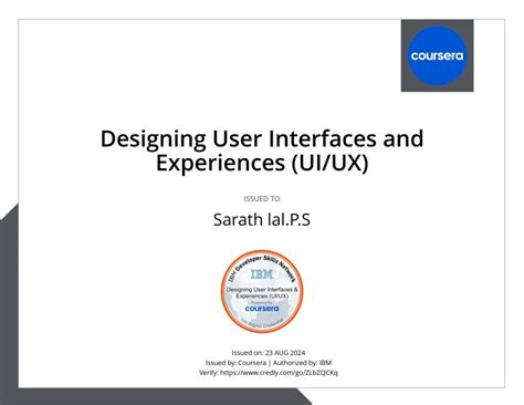 excited to share that i ve earned the designing user interfaces and