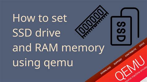 How To Set Ssd Drive And Ram Memory Using Qemu Youtube