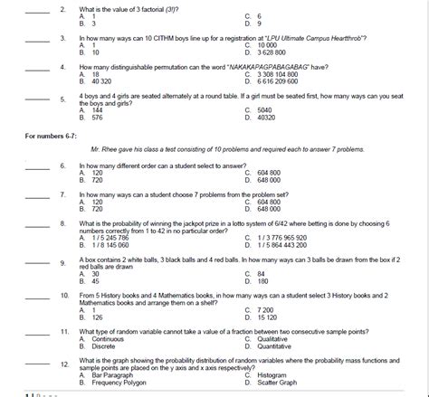 Solved What Is The Value Of Factorial A C Chegg Com