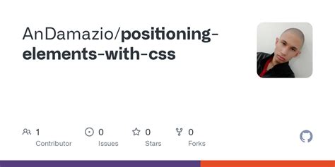 GitHub AnDamazio Positioning Elements With Css