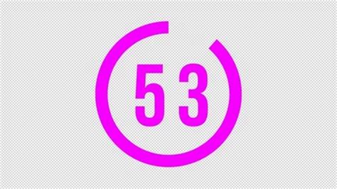 Alpha Channel Countdown Timer With Trans Stock Video Pond5