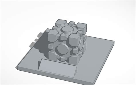 3d Design Companion Cube Tinkercad