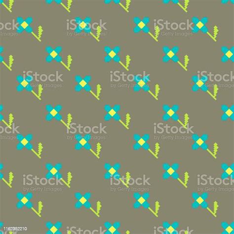 원활한 벡터 멀티 컬러 픽셀 꽃 패턴입니다 픽셀 아트 10 Eps 디자인 직물 직물 커버 웹 포장을위한 꽃 배경을 반복합니다 0명에 대한 스톡 벡터 아트 및 기타 이미지