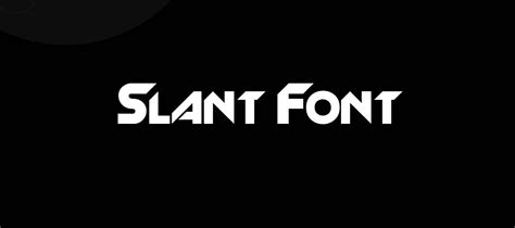 Slant Font Free Download