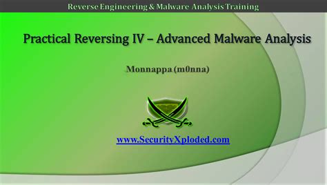 reversing and malware analysis training part 9 advanced malware analysis