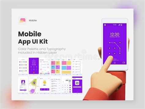 Wireframe Ui Ux And Gui Layout With Different Login Screens Stock Illustration Illustration