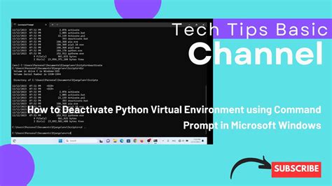 How To Deactivate Python Virtual Environment Using Command Prompt In Microsoft Windows Tips