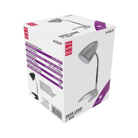 Lampe Flexible C E27 40w Argent