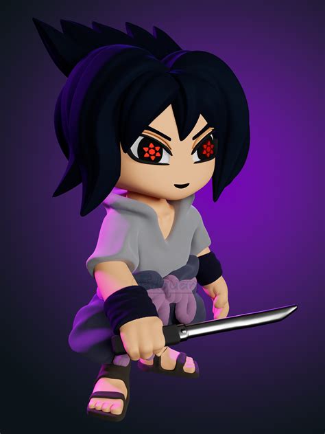 3d File Sasuke Chibi V2 👾 ・model To Download And 3d Print・cults