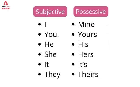 Possessive Pronoun Definition Examples Exercise Sentences