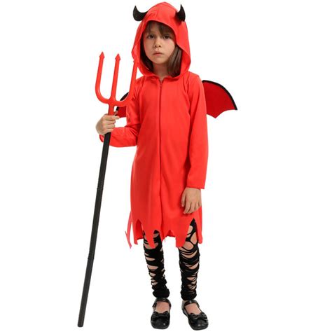 Girls Red Devil Costume Dress Red Devil Cosplay Costume Party World