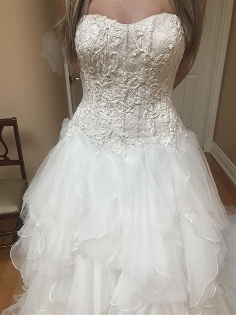 Oleg Cassini Cwg568 New Wedding Dress Save 77 Stillwhite