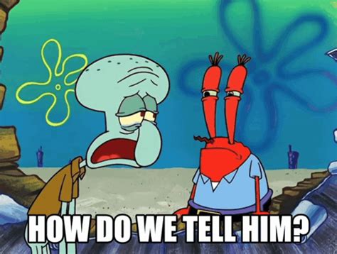 How Do We Tell Him Squidward  How Do We Tell Him Squidward Squidward Tentacles Discover