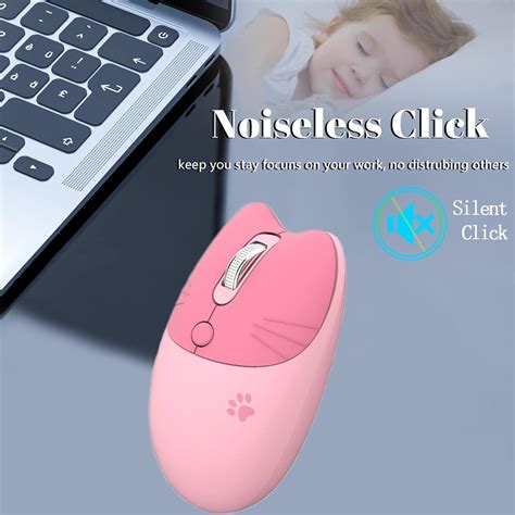 Buy Attoe Cute Wireless Mouse24g Cordless Silent Mice For Girls